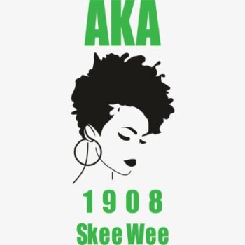 AKA Girl Skee Wee 1908 SVG - Alpha Kappa Alpha Design