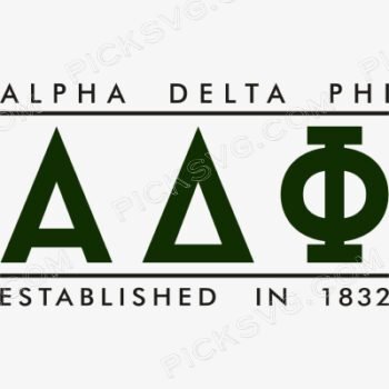 Alpha Delta Phi Established In 1832 Svg - File for Cricut | PickSVG