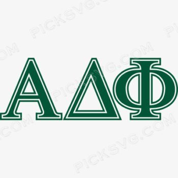 Alpha Delta Phi Letter Svg - File for Cricut | PickSVG
