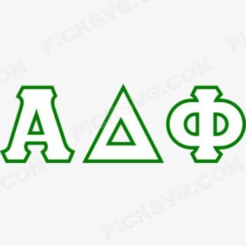 Alpha Delta Phi Letter Svg Free