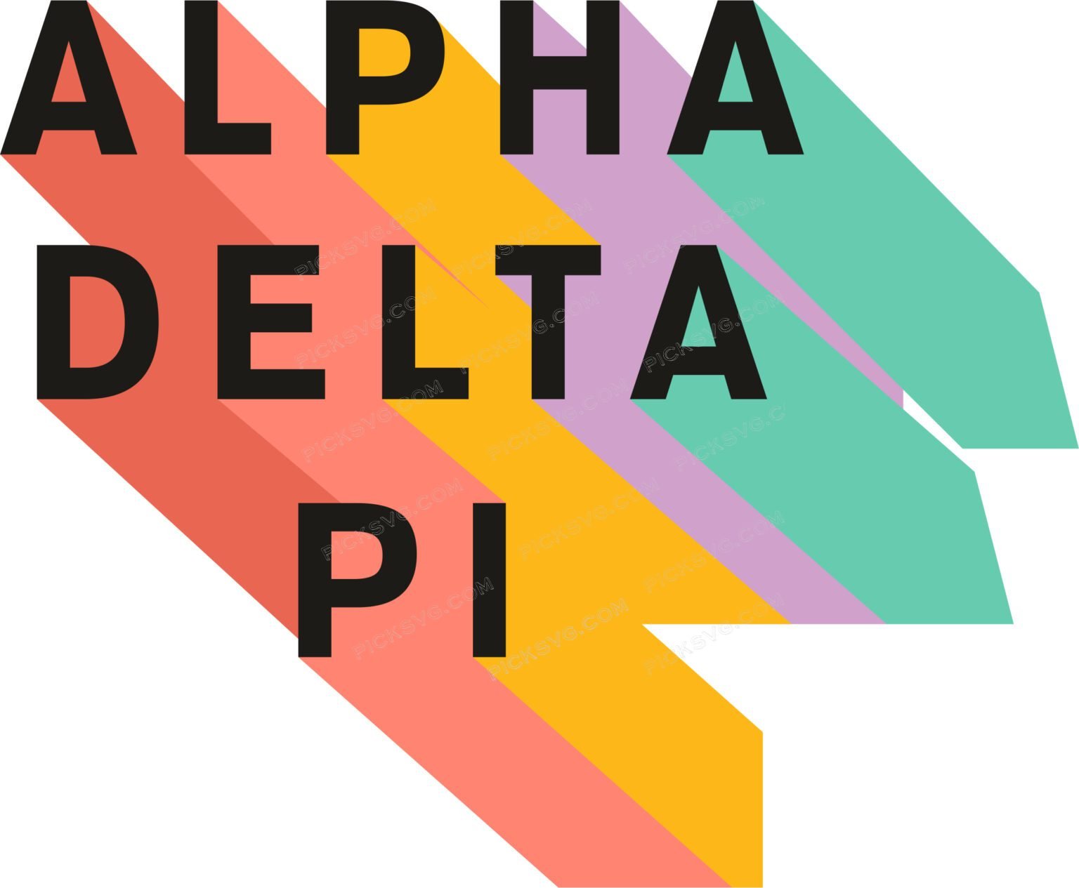 Alpha Delta Pi Color Svg - Digital Download Free