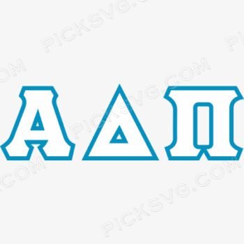 Alpha Delta Pi Greek Letter Svg Free