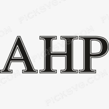 Alpha Eta Rho Greek Letter Black Svg - Digital Download Free