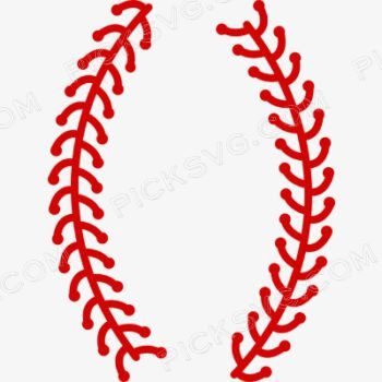 Baseball Stitches Svg Free