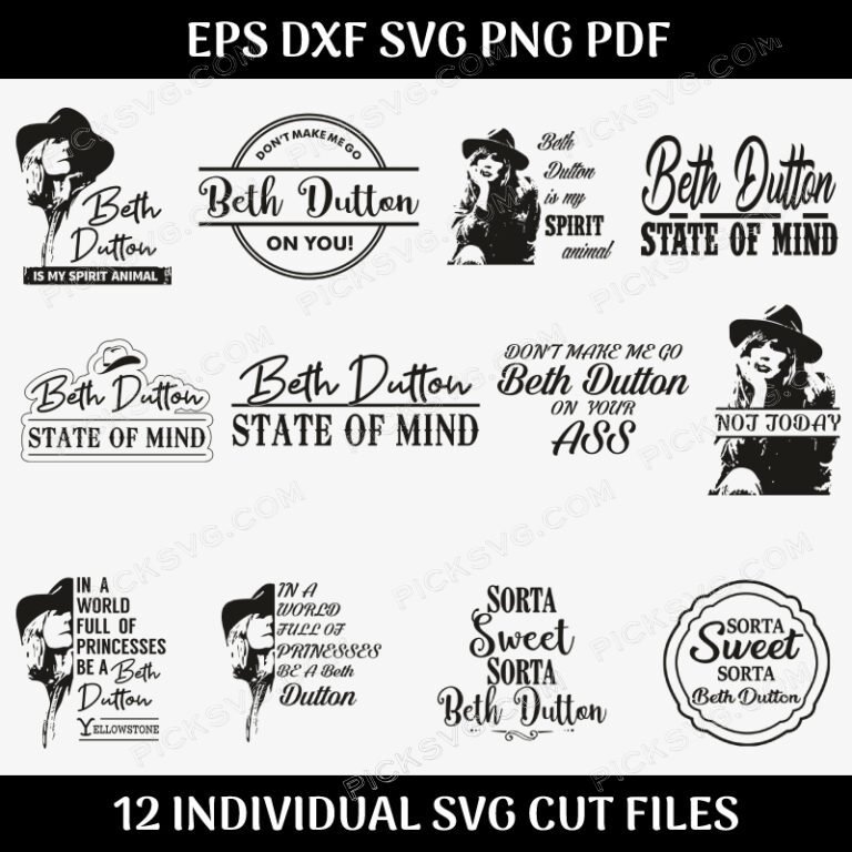 Beth Dutton Bundle Svg - File for Cricut | PickSVG