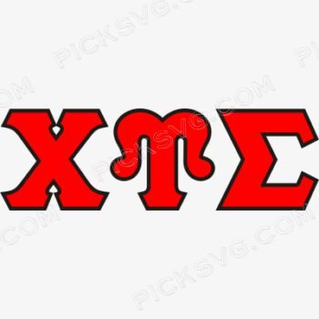 Chi Upsilon Sigma Greek Letter Svg Free