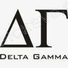 Delta Gamma Letter Logo Svg - File for Cricut | PickSVG