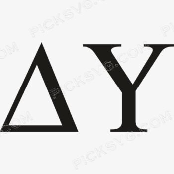 Delta Upsilon Letter Png Free