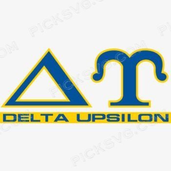Delta Upsilon Letter Logo Svg Free