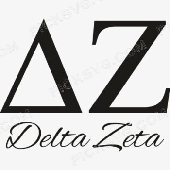 Delta Zeta Greek Letter Svg - File for Cricut | PickSVG
