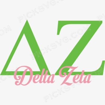 Delta Zeta Letter Logo Svg Free