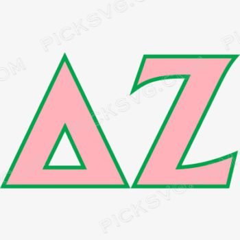 Delta Zeta Letter Svg Free