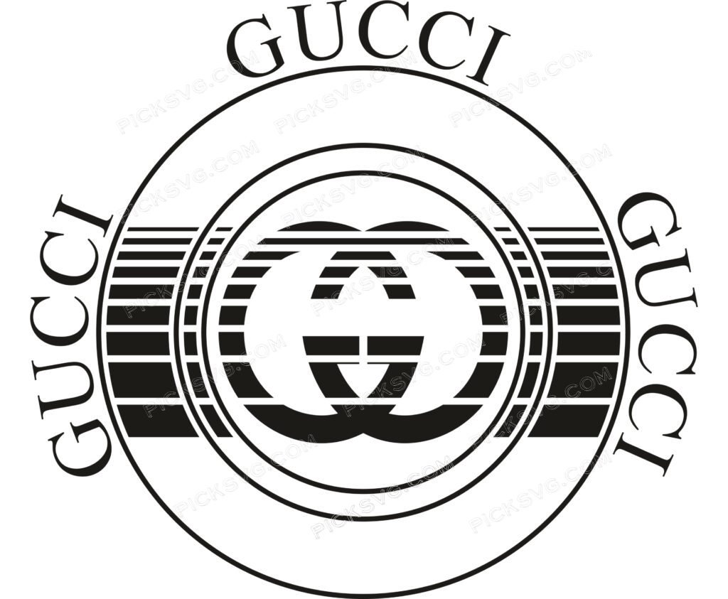 Gucci Cut Circle SVG - Digital Download