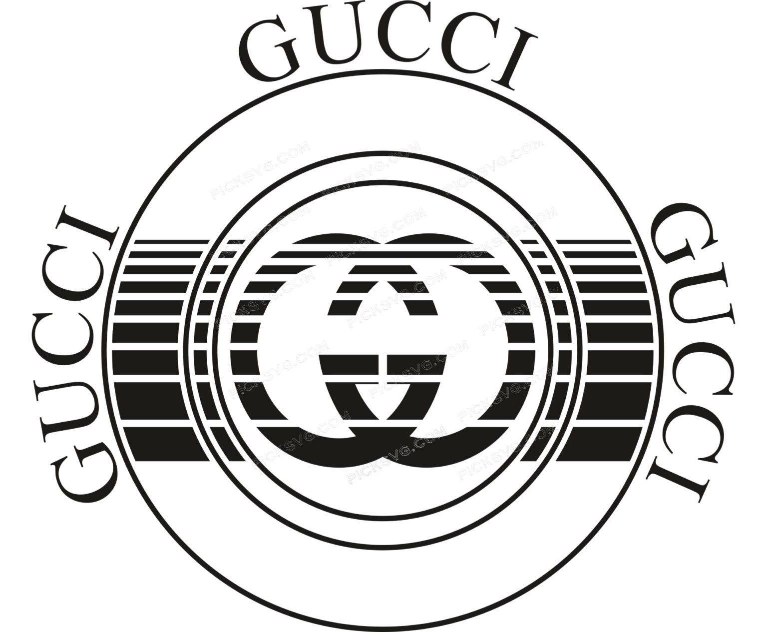 Gucci Cut Circle SVG - Digital Download