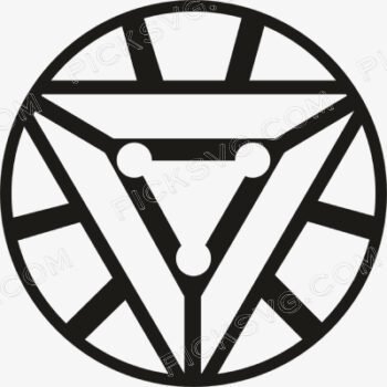 Iron Man Arc Reactor Core Avengers Logo Svg - File for Cricut | PickSVG