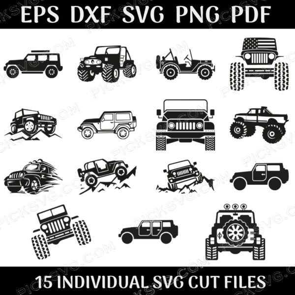Jeep Bundle Svg Free