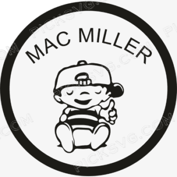Mac Miller Baby SVG Files for Cricut & Silhouette