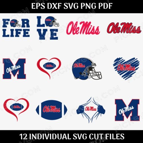 Ole Miss Bundle SVG for Cricut & Silhouette - Download Now