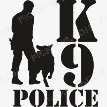 Police K9 Svg - File for Cricut | PickSVG