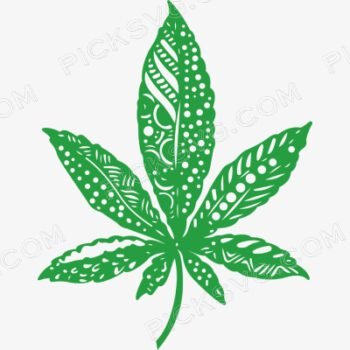 Pot Leaf Green Svg Free
