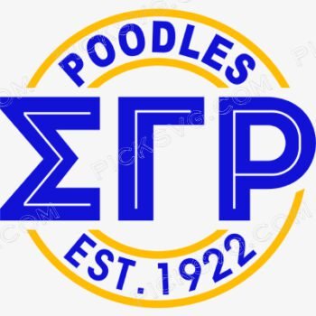Sigma Gamma Rho Poodles 1922 Svg Free