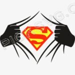 SuperMan Cuttable Design Svg - File for Cricut | PickSVG