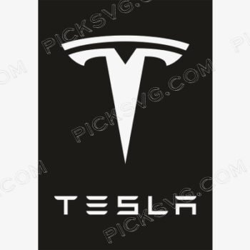 Tesla Black Logo Svg - Digital Download Free