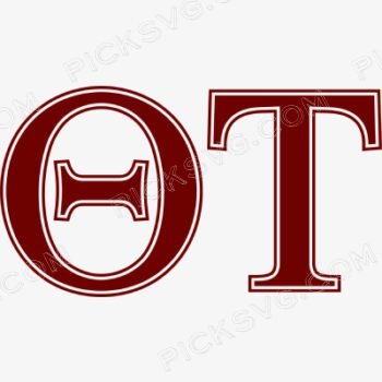 Theta Tau Greek Letter Svg - Digital Download Free