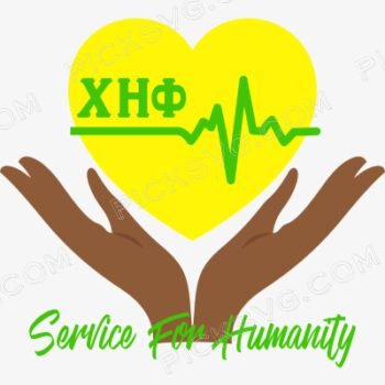 Chi Eta Phi Heart Svg Free