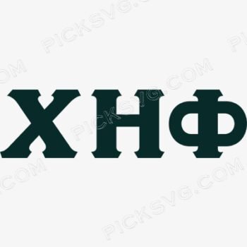 Chi Eta Phi Greek Letters Svg Free