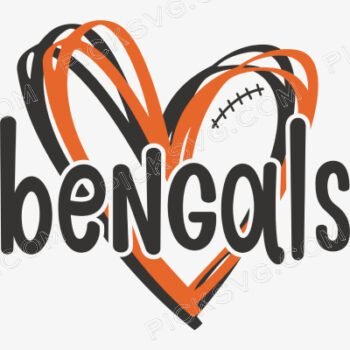 Bengals Heart Svg Free