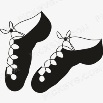Irish Dance Soft Shoes Svg - File for Cricut | PickSVG